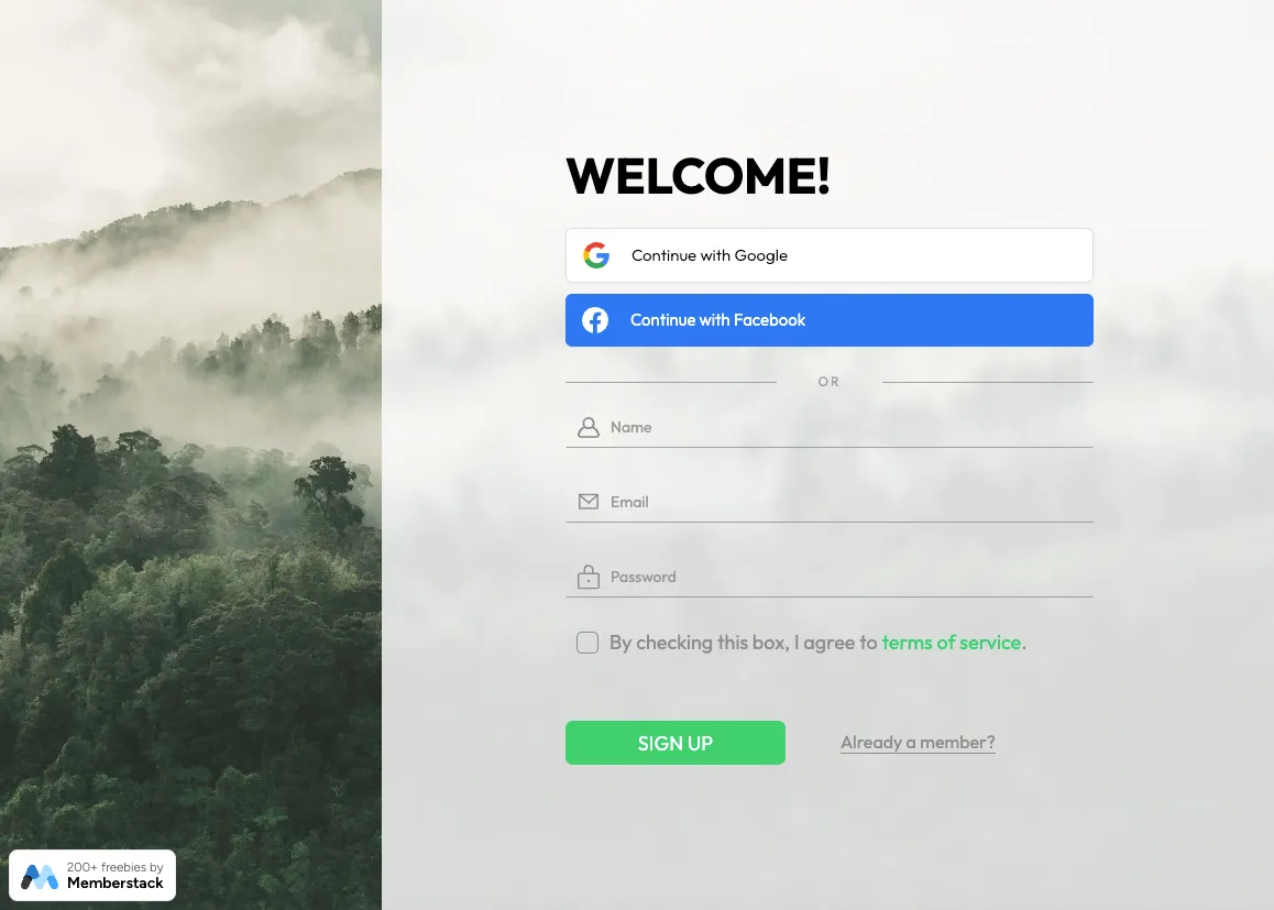 Signup Form | Free Webflow Component